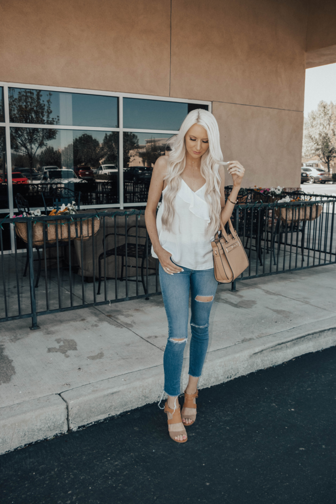 White Ruffled Camisole - Must Heart Style