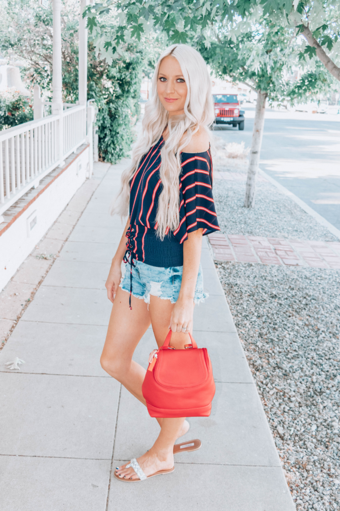 Trendy Red Backpack - Must Heart Style